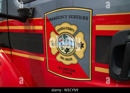 Osceola county emergency services fire rescue fire truck florida united ...