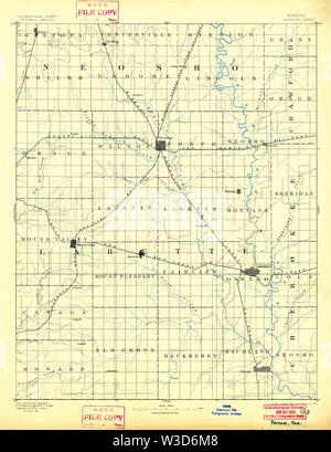 Parsons, Kansas, map 1893, 1:125000, United States of America by ...