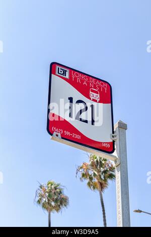 Public Transportation LONG BEACH TRANSIT Bus, Los Angeles, California ...