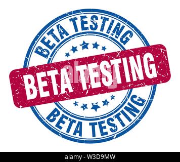 beta testing round grunge isolated stamp Stock Vector Image & Art - Alamy