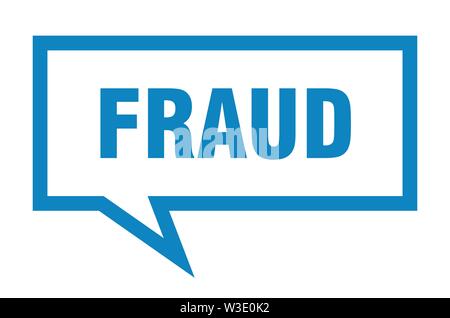 fraud sign. fraud square speech bubble. fraud Stock Vector Image & Art ...