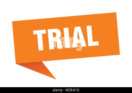 trial speech bubble. trial sign. trial banner Stock Vector Image & Art ...