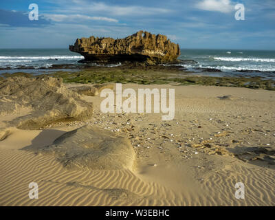 Ship Rock at Kasouga beach between Kenton-on-Sea and Port Alfred in the ...