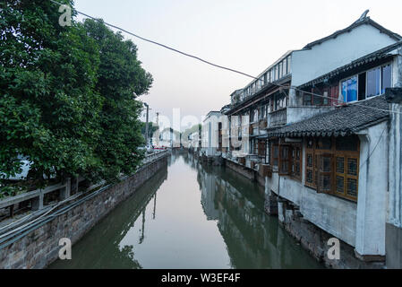 A canal in Suzhou, China. Shuzou is called Venice of East Stock Photo ...