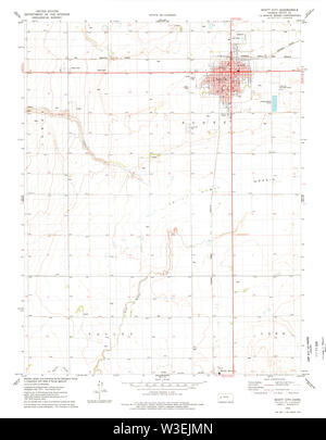 Map of the city of Scott City, KS Stock Photo - Alamy