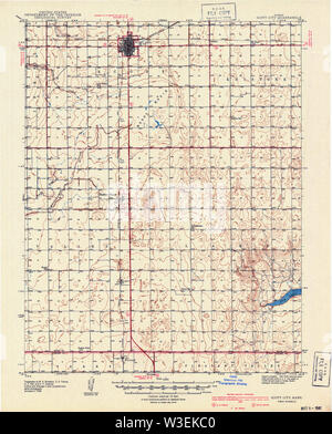Map of the city of Scott City, KS Stock Photo - Alamy