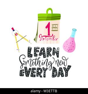 Learn Something New vector illustration word cloud isolated on white ...