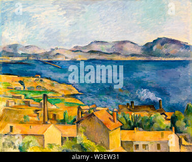 The Gulf of Marseille Seen from L'Estaque 1885 by Paul Cezanne Stock ...