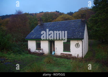 Mark Cottage bothy (also known as Mark Ferry). Ardgartan peninsula ...