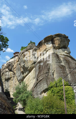 The stairs to Monastery of Holy Trinity, Meteora, Greece Stock Photo ...