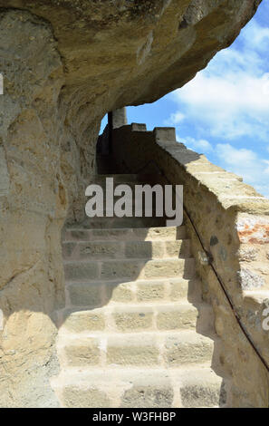 The stairs to Monastery of Holy Trinity, Meteora, Greece Stock Photo ...