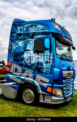 DAF 90th Anniversary Blue Custom Sprayed Articulated Lorry Cab at a ...