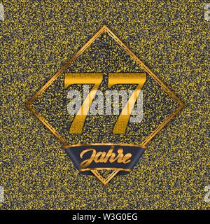 vector Golden number 77 seventy seven metallic balloon. Party ...