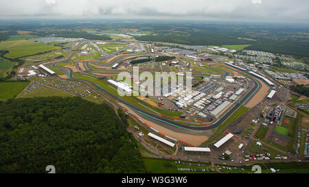 An aerial view of Silverstone Camping at Litchlake Farm, Silverstone ...