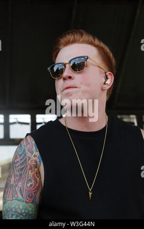 Danny Case Lead singer of ashes to new performs at Inkcarceration 2019 ...