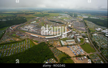 An aerial view of Silverstone Camping at Litchlake Farm, Silverstone ...