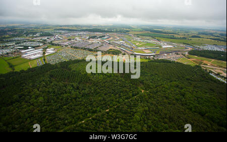 An aerial view of Silverstone Camping at Litchlake Farm, Silverstone ...