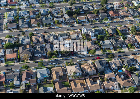 USA; California typical homes in the suburbs of Pasadena Stock Photo ...