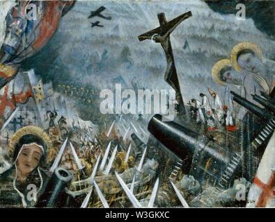 The Unending Cult of Human Sacrifice 1934 by C. R. W. Nevinson Stock ...