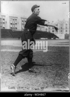 A historical image of Clark Griffith at National Park, Washington, D.C ...
