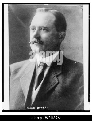 Clark Howell, editor of the Atlanta Constitution, head-and-shoulders ...