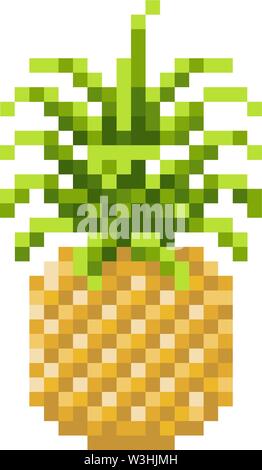 pineapple fresh fruit isolated icon Stock Vector Image & Art - Alamy