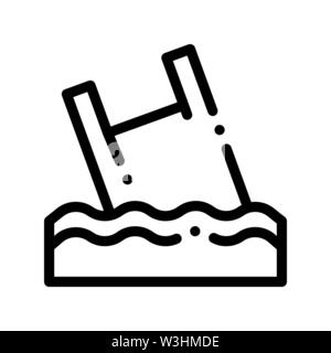 Bag Junk Flotsam In Ocean Vector Icon Stock Vector Image & Art - Alamy