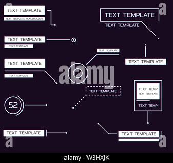 Callout. Title text box frame, infographic callouts. Pop-up textbox ...