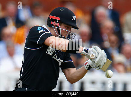 London, ENGLAND - Henry Nicholls of New Zealand in action during 2nd ...