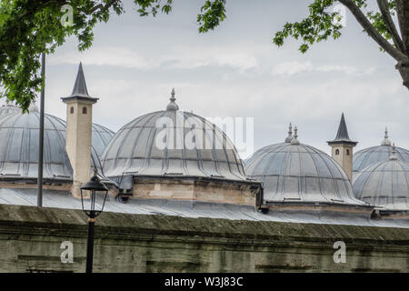 Istanbul, Turkey. Detail of Suleymaniye, Suleiman the Magnificent ...