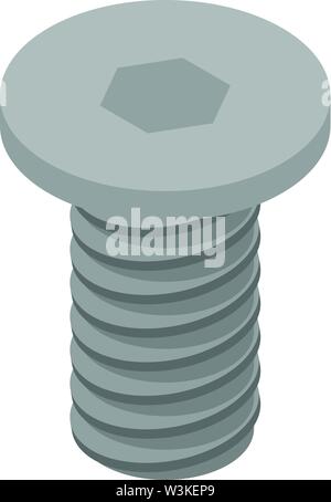 socket head screw isometric icon vector illustration Stock Vector Image ...