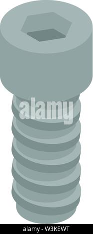 Slotted screw head icon. Cartoon of slotted screw head vector icon for ...