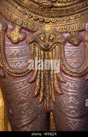 Myanmar, Bagan: Ananda Phaya, built about 1100 by King Kyanzittha is ...