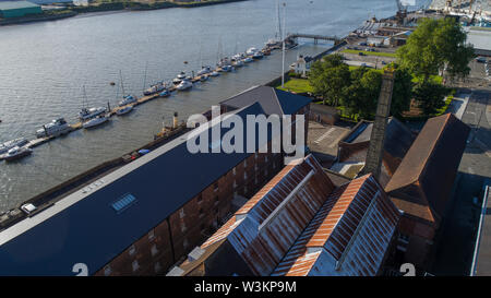 The Ropery and other buildings at Chatham Historic Dockyard in Kent ...