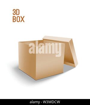 Open box icon symbol. 3D style. Trendy, modern design with space for ...
