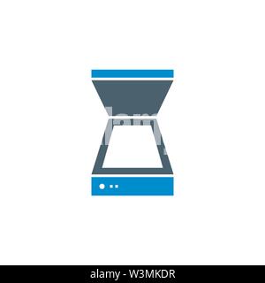 Scanner related vector glyph icon Stock Vector Image & Art - Alamy
