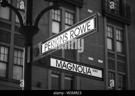 Street Signs at Perkins Rowe in Baton Rouge Stock Photo - Alamy