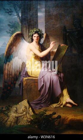 'Clio, Muse of History' by Charles Meynier is a classical painting that ...