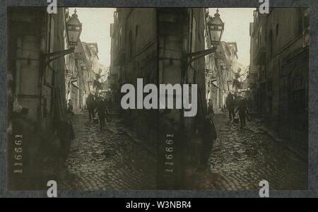 Cobblestones, dirt and dogs in a typical thoroughfare of Constantinople ...