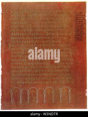 Codex Argenteus fol 97 Stock Photo - Alamy
