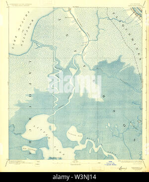 Barataria, Louisiana, map 1892, 1:62500, United States of America by ...