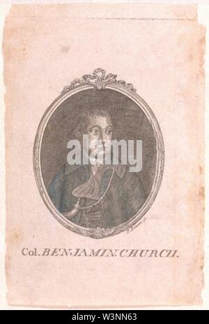 Col Benjamin Church by Paul Revere Stock Photo - Alamy