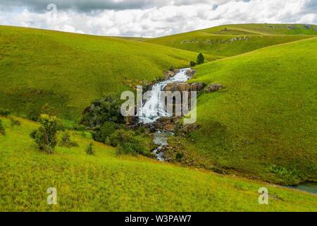 Waterfall at RN4 near Ankazosary, Central Madagascar, Madagascar Stock ...