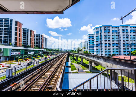 Singapore MRT Tracks Stock Photo - Alamy