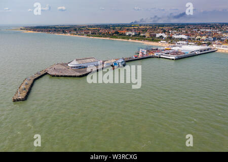 Clacton Pier Aerial View, Clacton-on-sea, Essex UK Stock Photo - Alamy