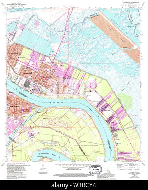 Chalmette, Louisiana, map 1967, 1:24000, United States of America by ...