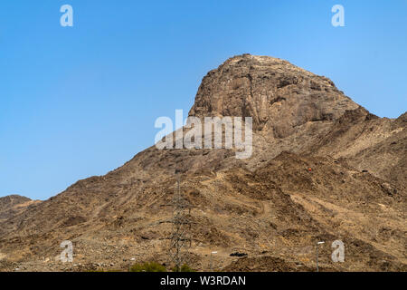 Jabal Nour (Nour Mountain) in Mecca, Saudi Arabia. Prophet Muhammad ...