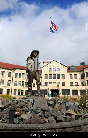 The Prospector outside Alaska Pioneers Home, Sitka, Alaska, USA Stock ...