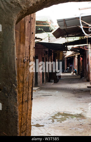 Streets, alleyways of Marrakech & Medina walkways and roads in the ...