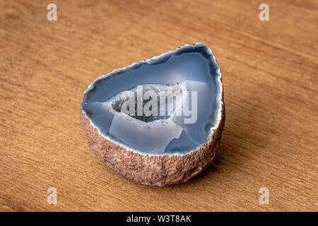 Geode blue colorful color gemstone precious mineral cut open Stock ...